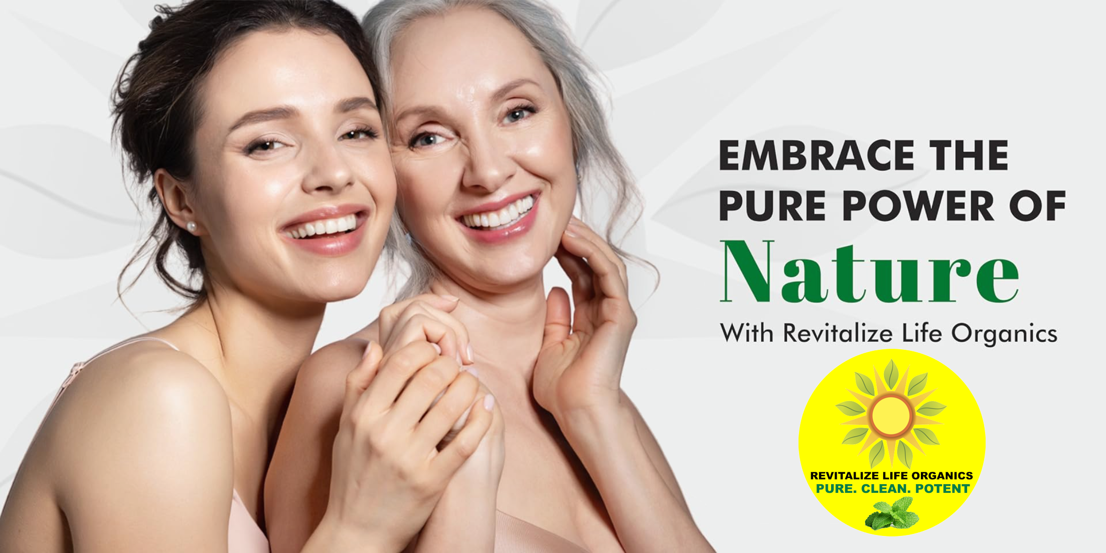 Revitalize Life Organics Natural Skin Care Collection Pure Clean Potent