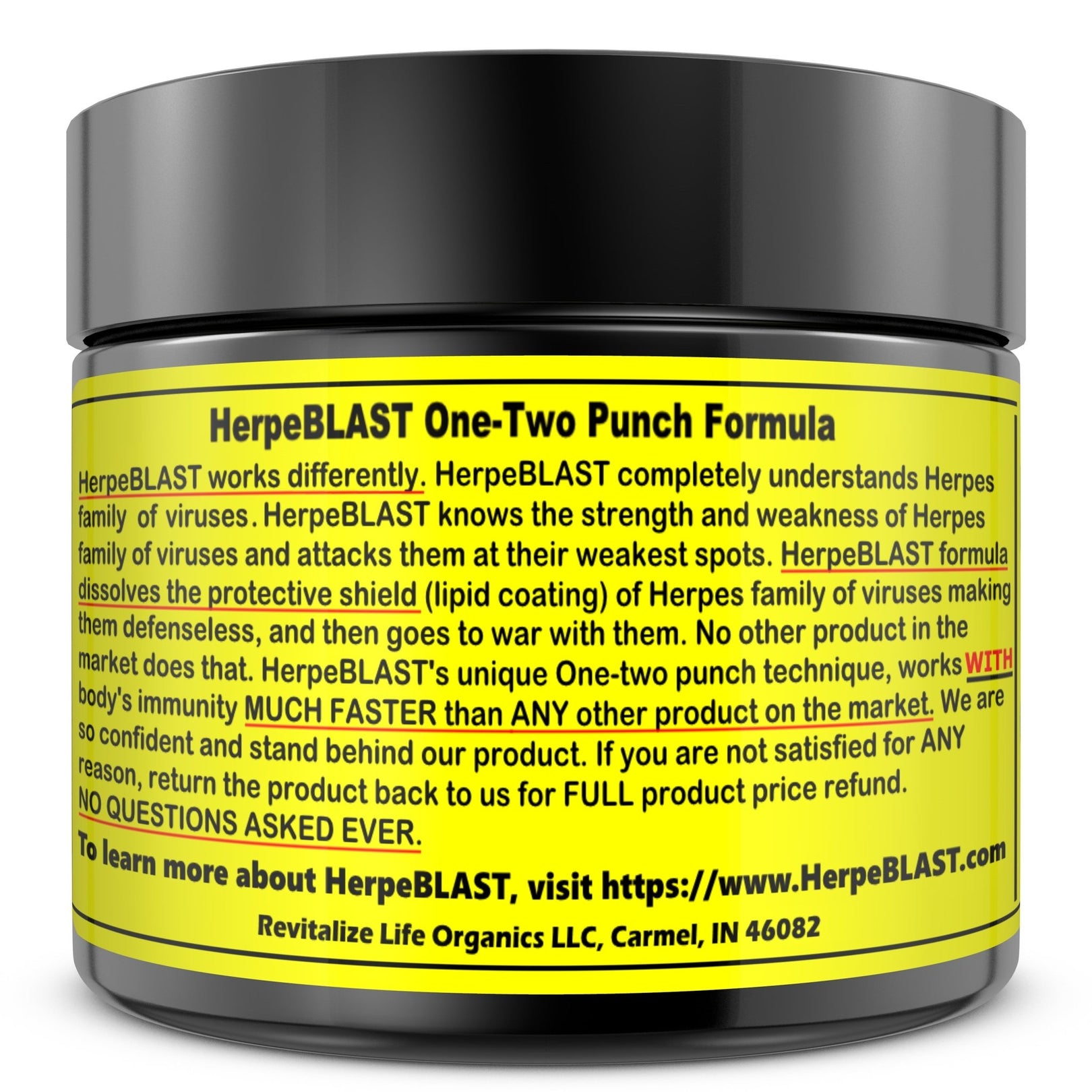 HerpeBLAST Natural Powerful Relief Solution for Herpes Simplex HSV1 ...